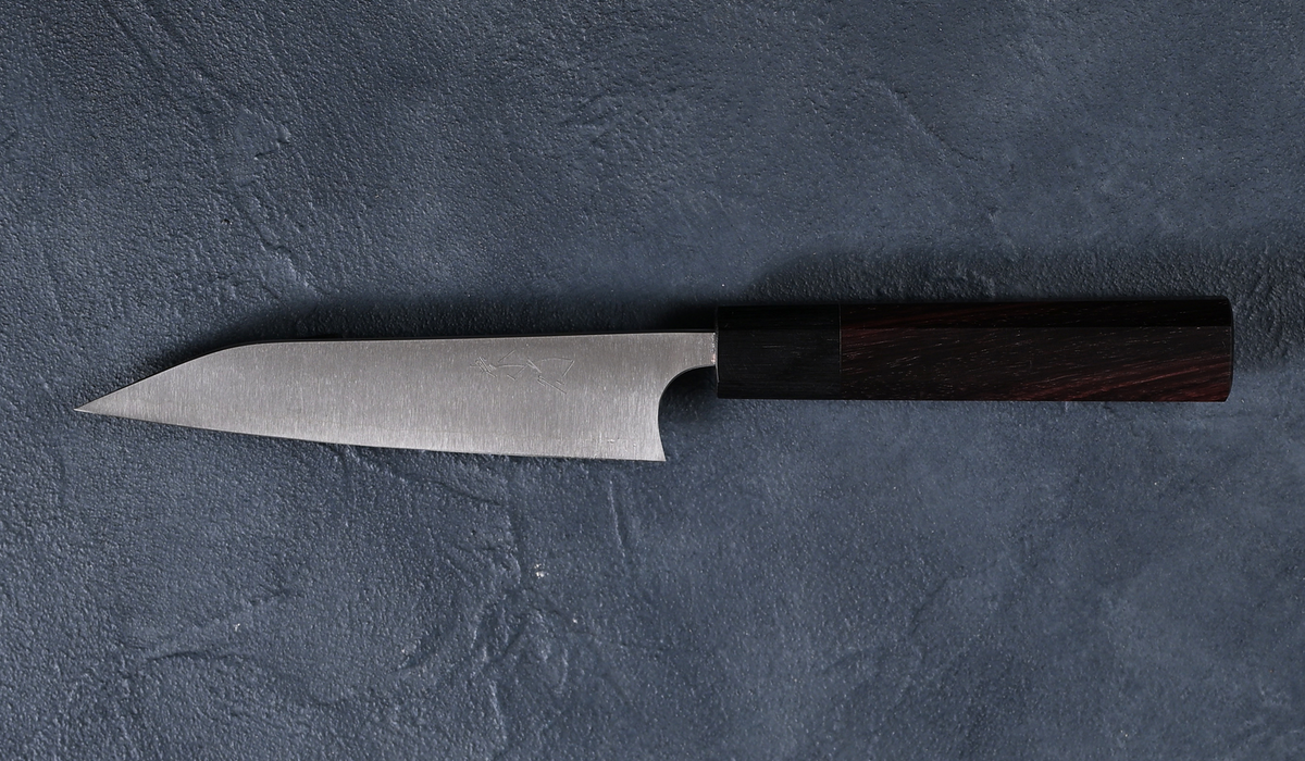 Koutetsu Petty Knife, 135mm, Chromax Steel, Rosewood Octagonal Handle ...