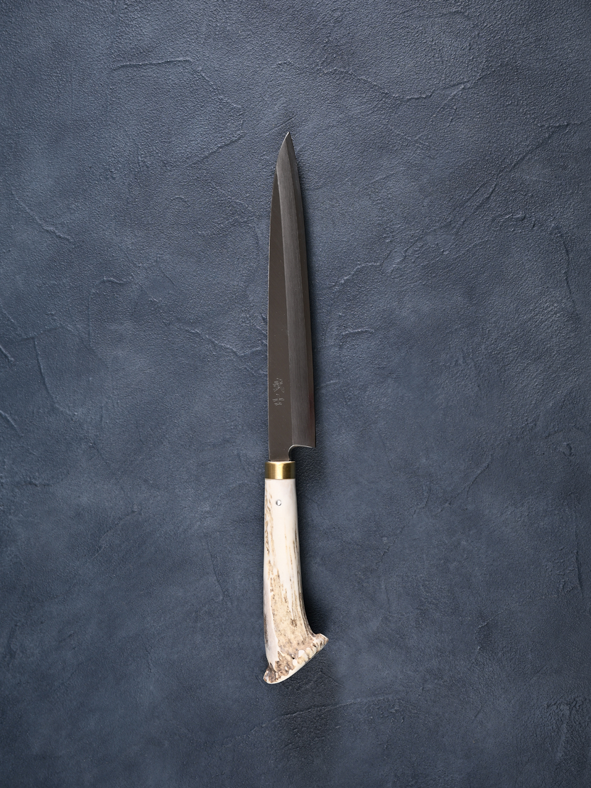 Takeshi Saji Yanagiba Knife, 210mm, Silver Paper No. 3 Steel, Deer Ant ...
